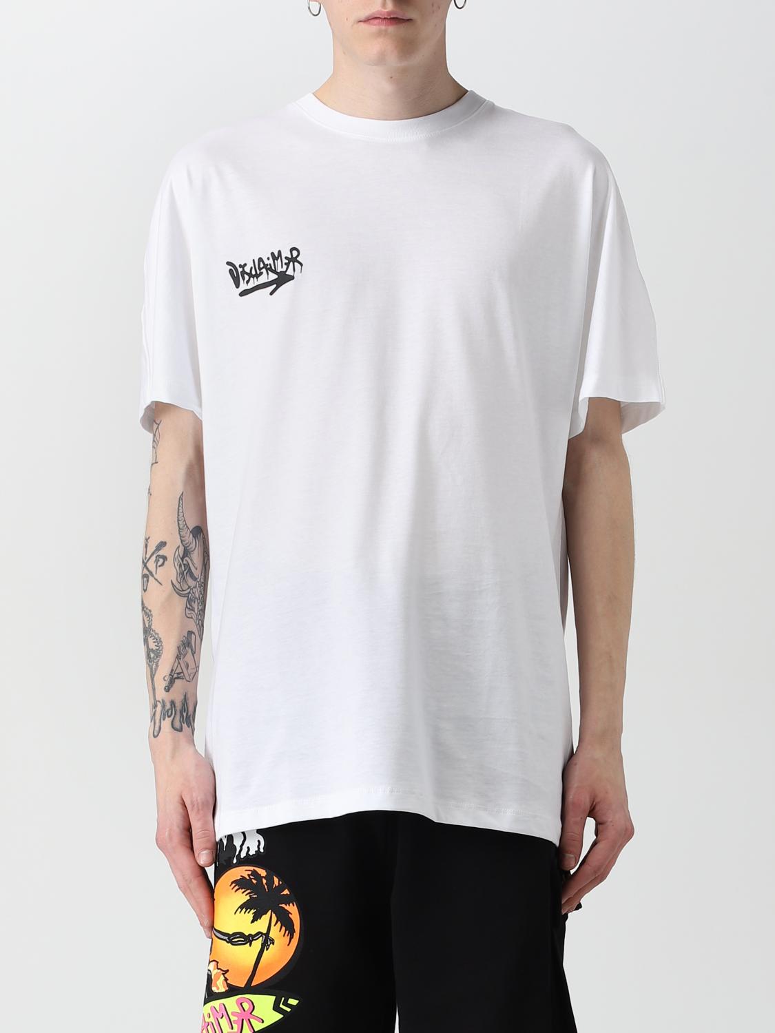 DISCLAIMER: T-shirt men - White | Disclaimer t-shirt 23EDS53403 online ...