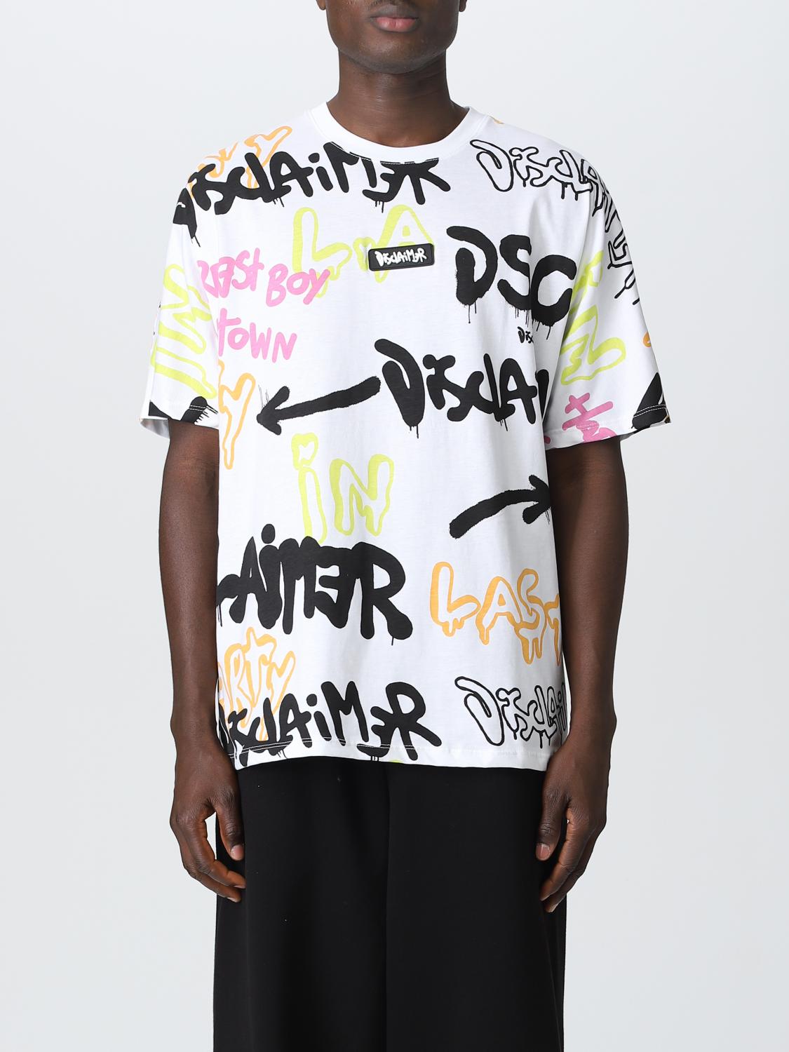 DISCLAIMER: T-shirt men - White | Disclaimer t-shirt 23EDS53469 online ...