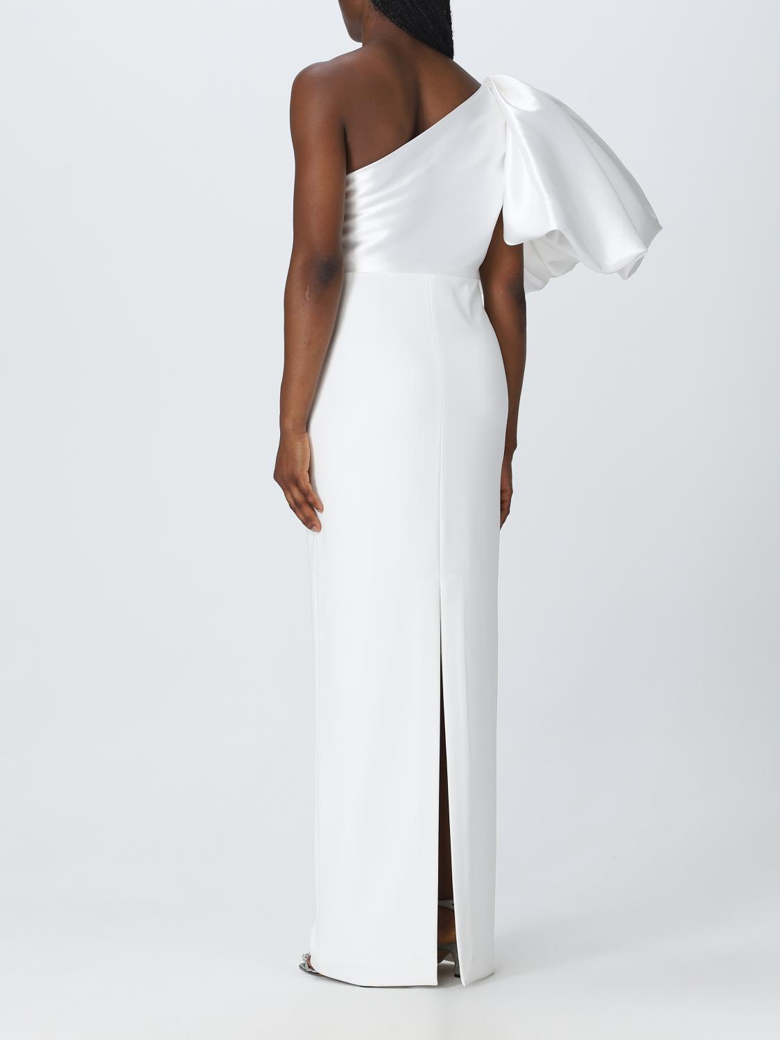 Solace London Dress woman - Yellow Cream | OS35039 | GIGLIO.COM