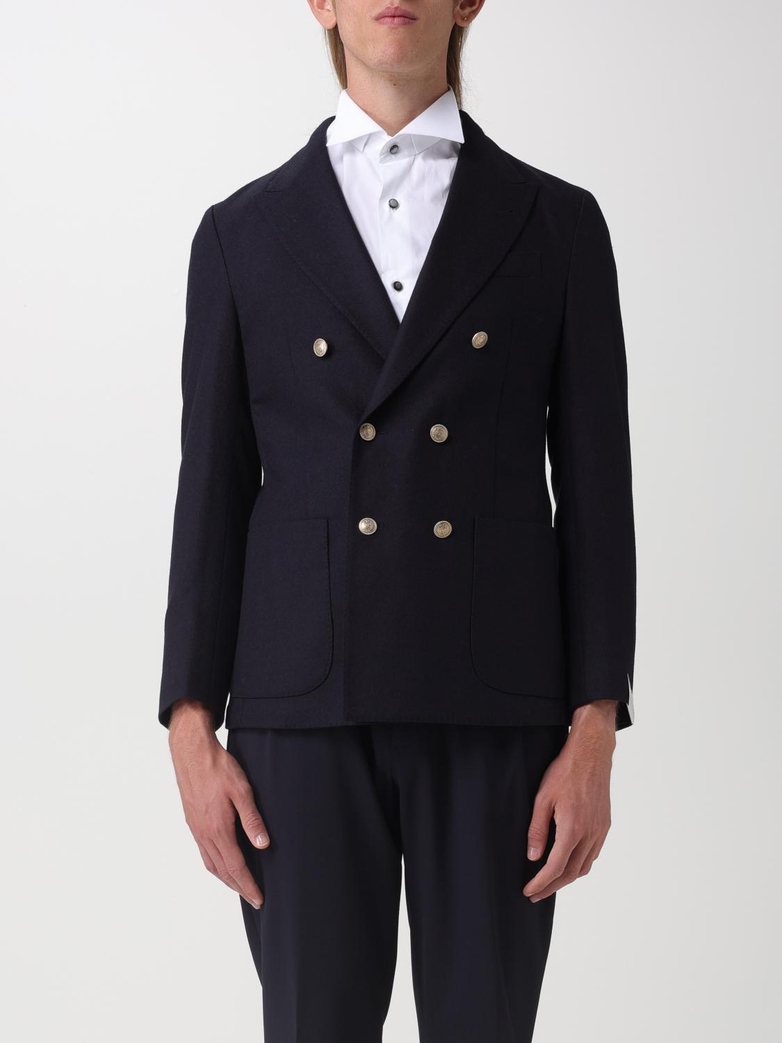 Eleventy Blazer men - Blue | H70GIAA06TES0H027 | GIGLIO.COM