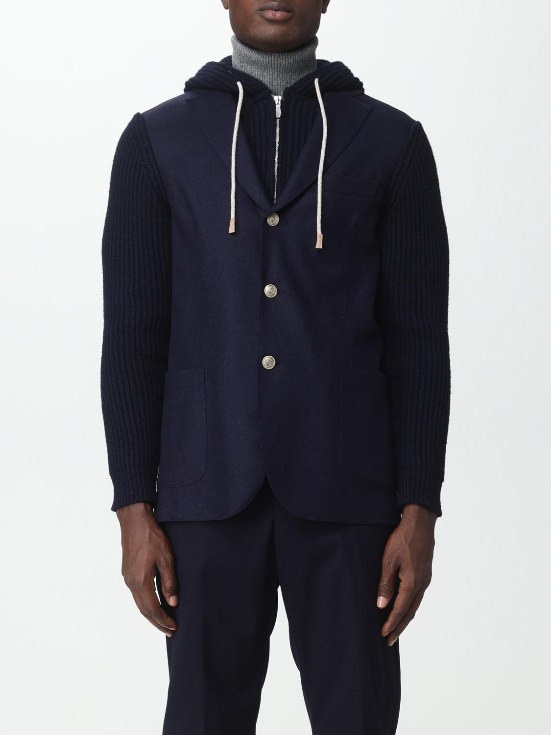 ELEVENTY: Jacket men - Blue | Eleventy jacket H75GIAH06TES0H220 online ...