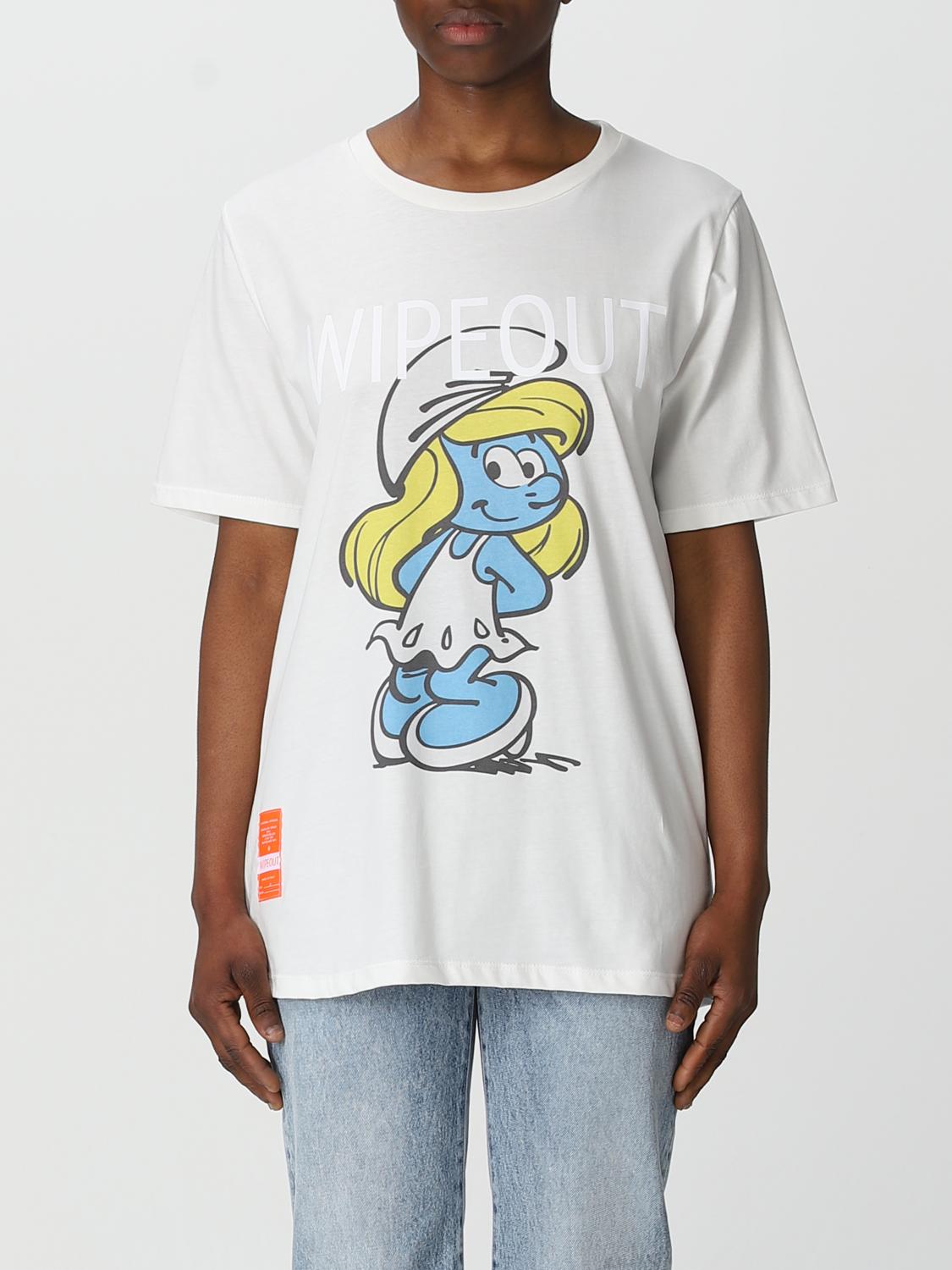 WIPEOUT: T-shirt woman - White | Wipeout t-shirt SMURFS #04 online at ...