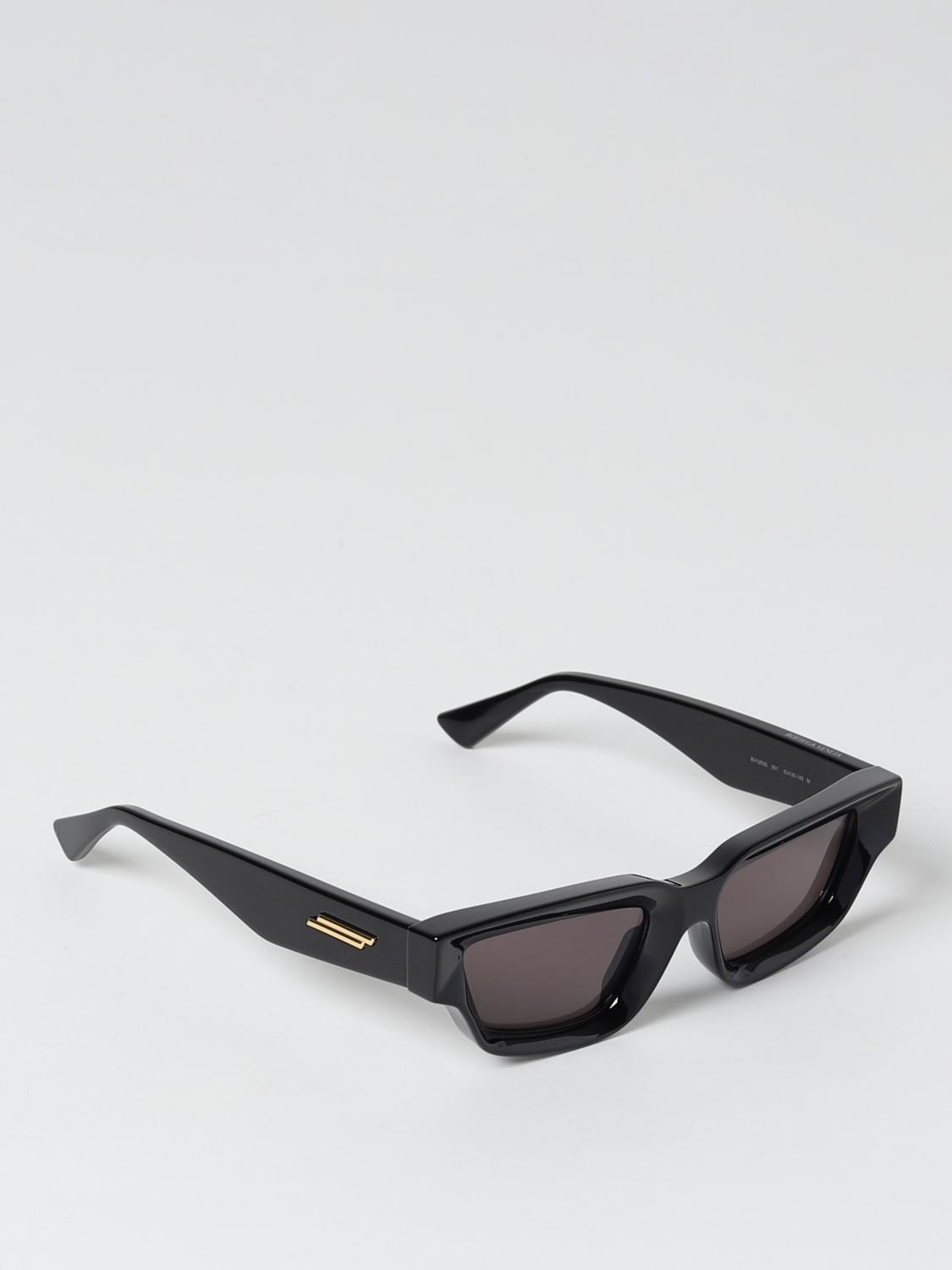 BOTTEGA VENETA: sunglasses in acetate - Black | Bottega Veneta ...