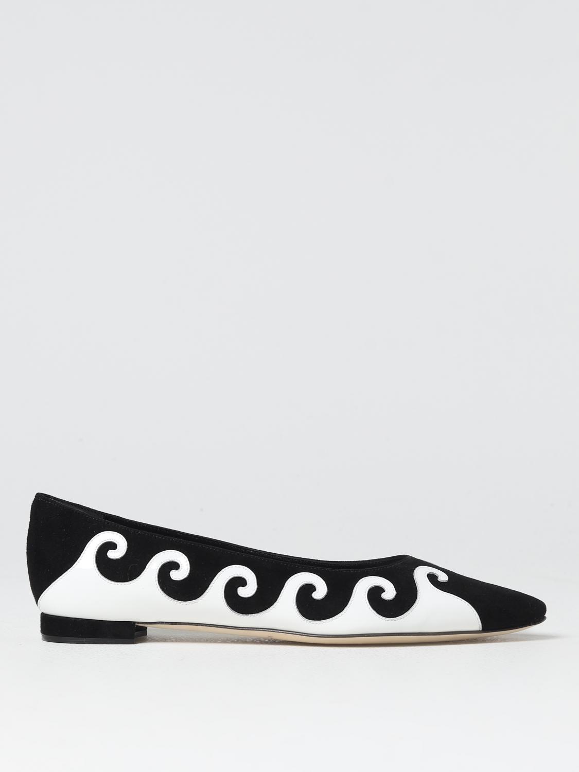 MANOLO BLAHNIK: shoes in suede and patent leather - Black | Manolo ...