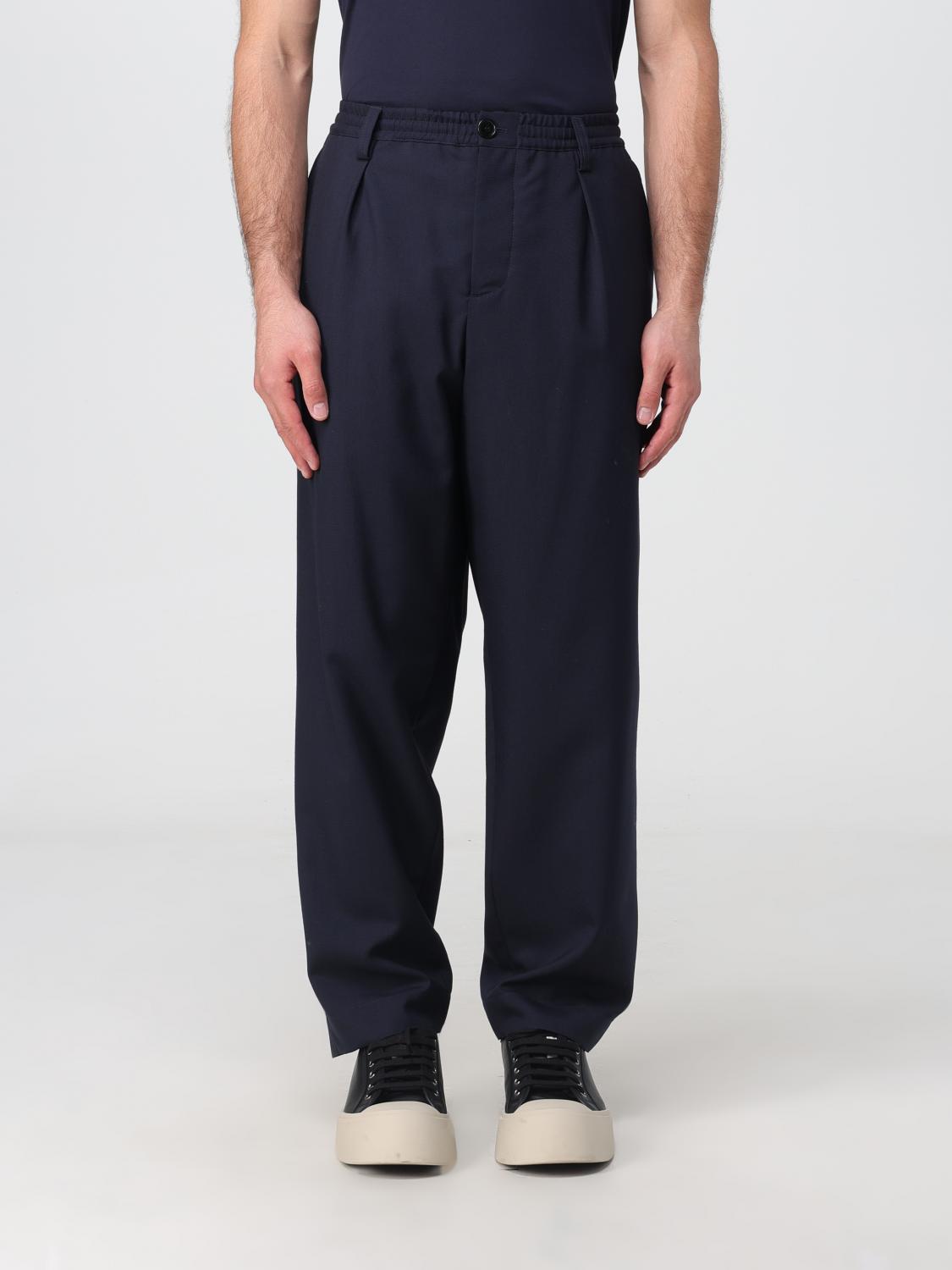 MARNI: pants in cool wool - Blue | Marni pants PUMU0017U3TW839 online ...