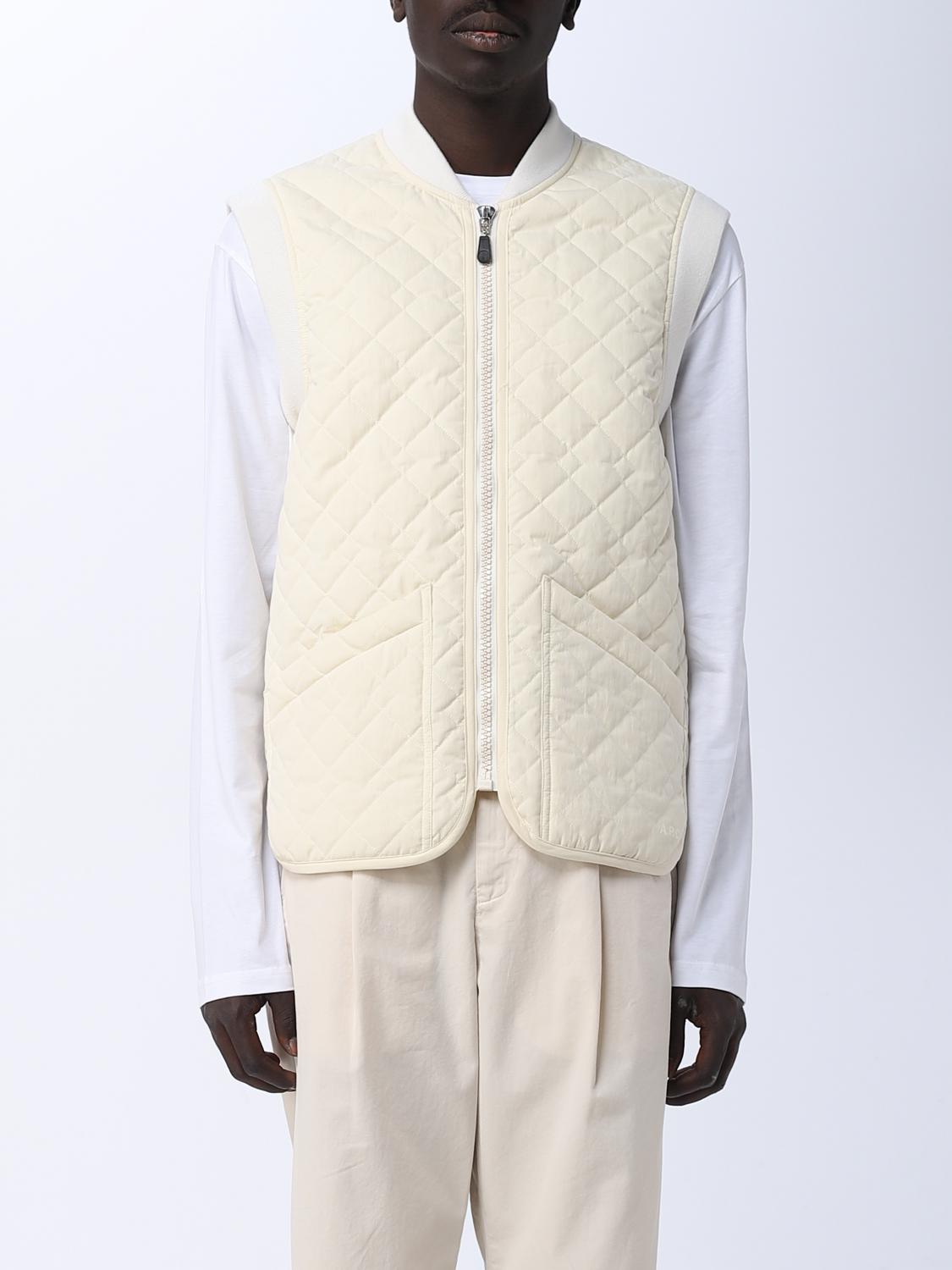 A.P.C. Outlet: Jacket men - Cream | A.P.C. suit vest COETZH02846 online ...