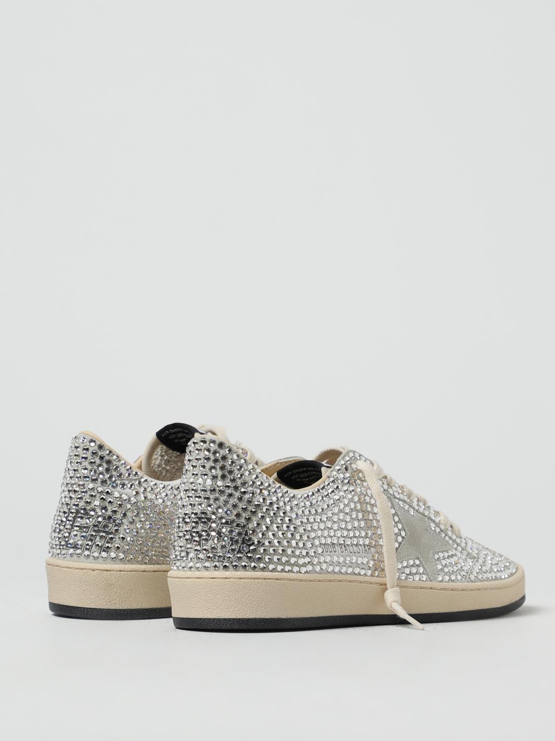 Golden Goose Ball Star sneakers in suede with rhinestone crystals ...