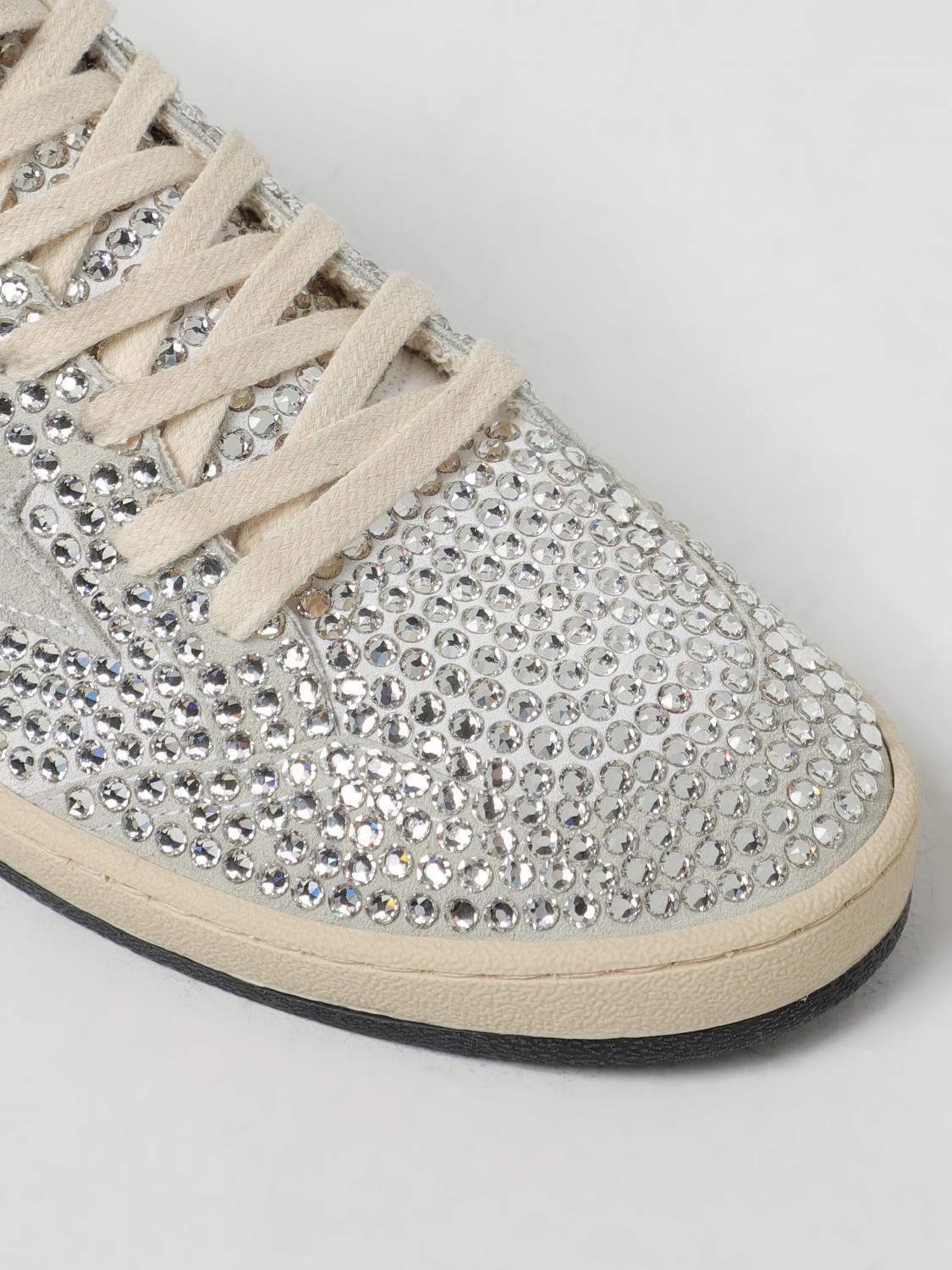Golden Goose Ball Star sneakers in suede with rhinestone crystals ...