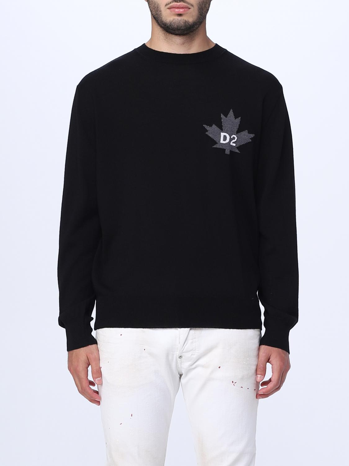 DSQUARED2: wool sweater - Black | Dsquared2 sweater S74HA1371S18332 ...
