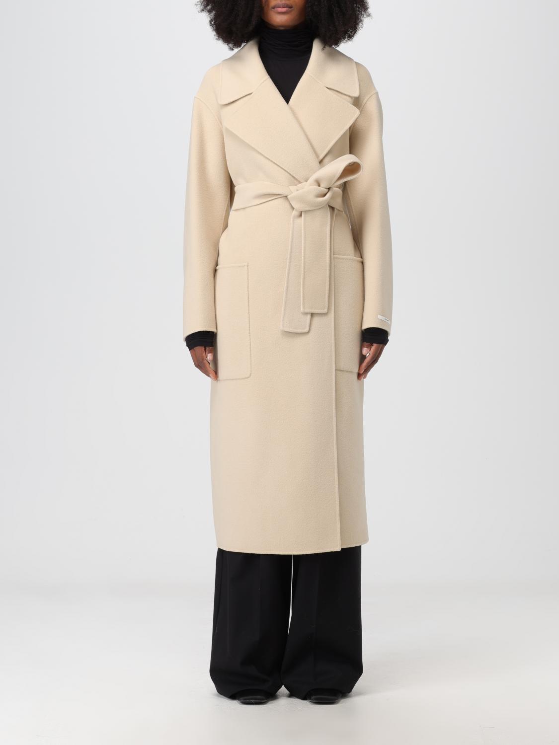 Sportmax coat in woolen cloth - Ivory | 2320160439600 | GIGLIO.COM