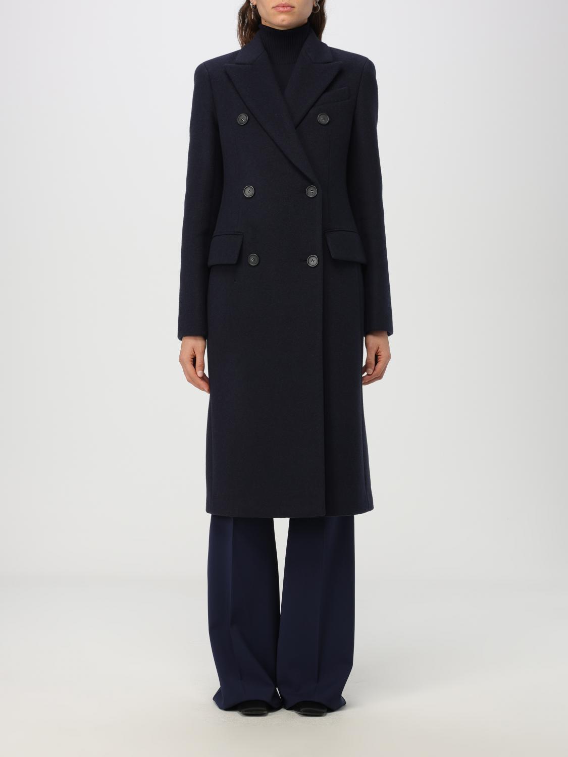 Sportmax coat in wool and cashmere blend - Navy | 2320160333600 ...