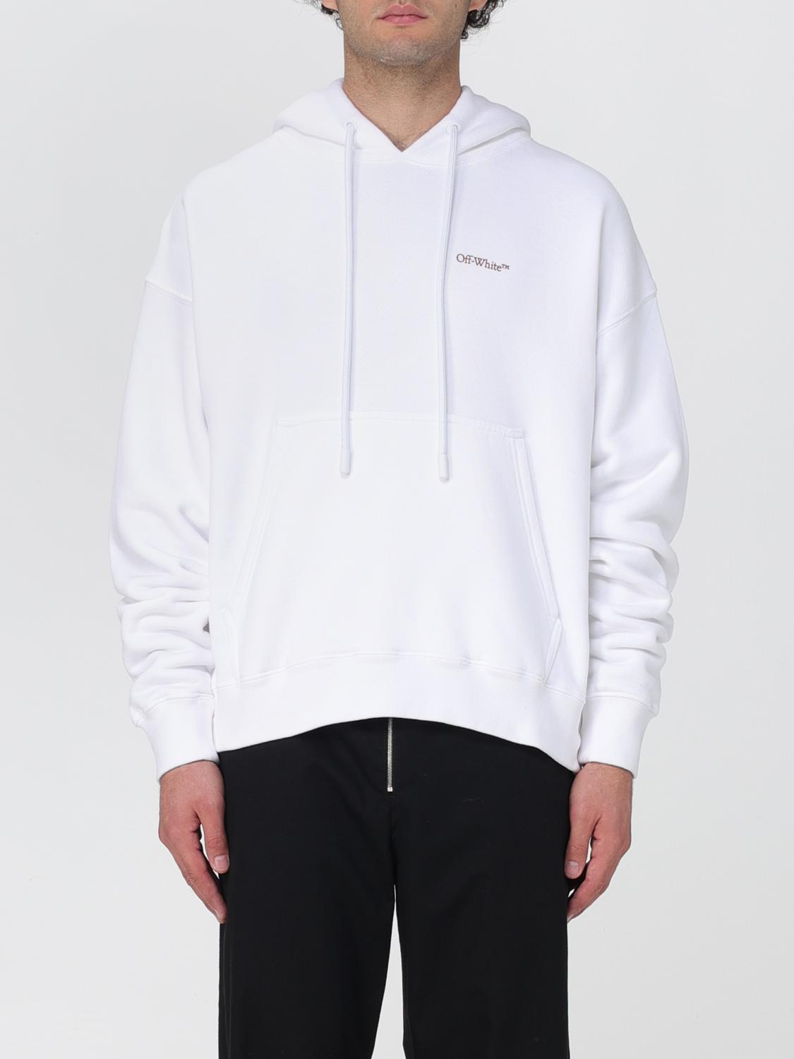 OFF-WHITE: cotton sweatshirt - White | Off-White sweatshirt ...