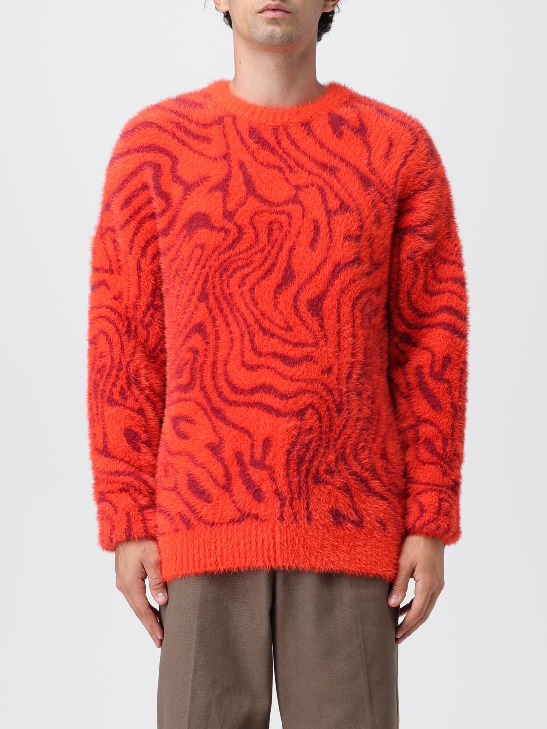 MARCELO BURLON COUNTY OF MILAN: Sweater men - Red | Marcelo Burlon ...