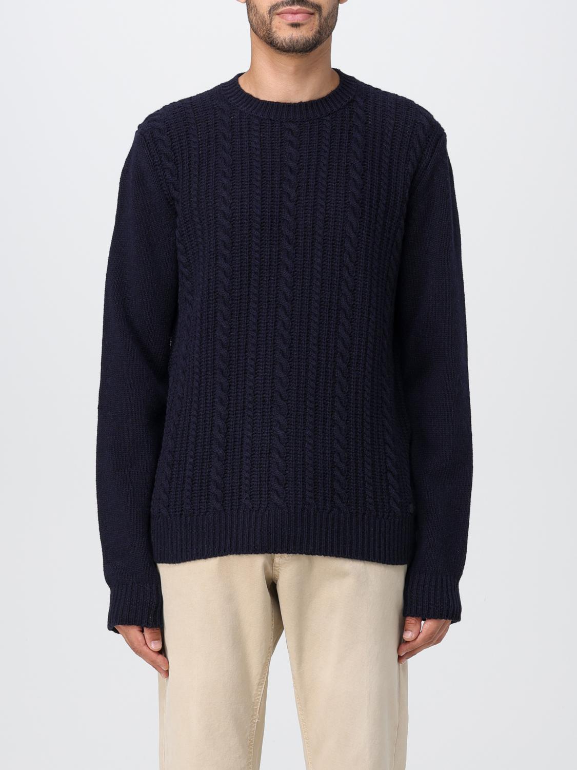 WOOLRICH: Sweater men - Navy | Woolrich sweater CFWOKN0250MRUF0706 ...