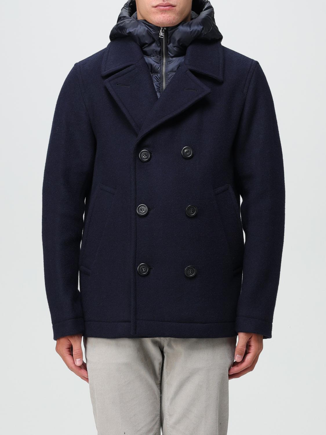 WOOLRICH: Coat men - Blue | Woolrich coat CFWOOU0828MRUT3109 online at ...