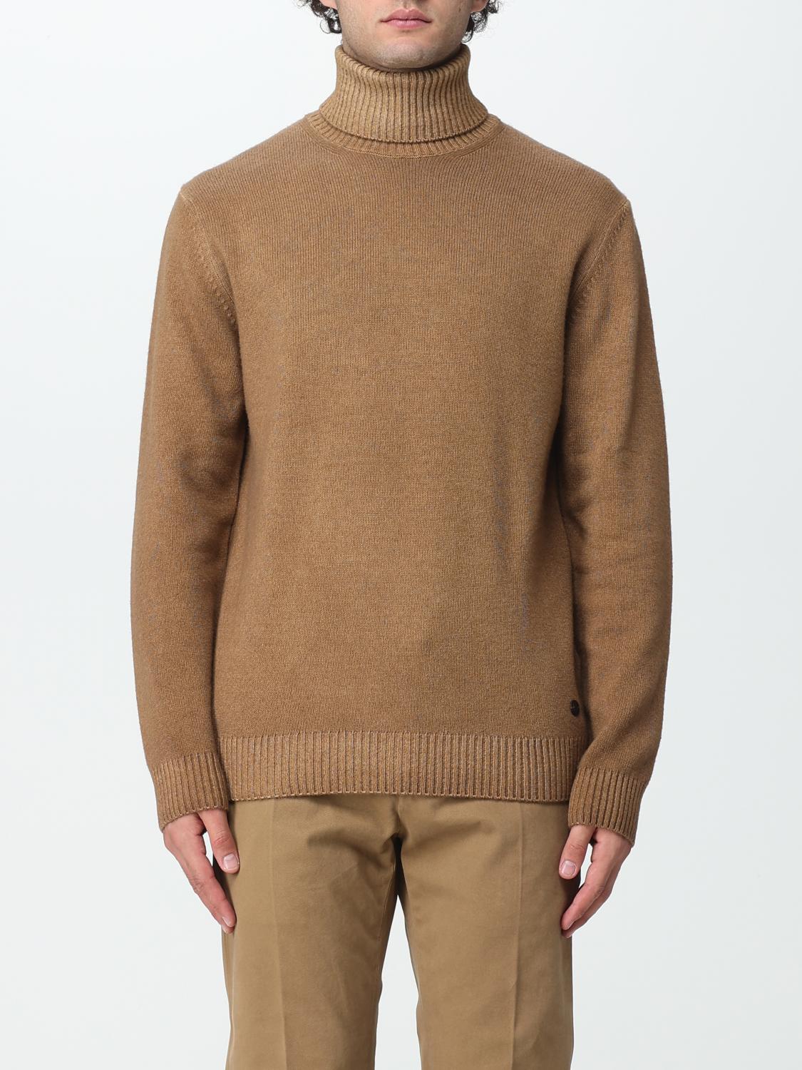 WOOLRICH: Sweater men - Camel | Woolrich sweater CFWOKN0237MRUF0711 ...