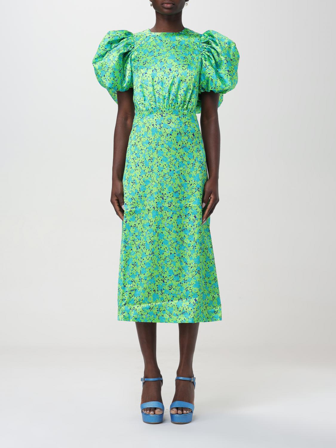 ROTATE: Dress woman - Green | Rotate dress 1111172804 online at GIGLIO.COM