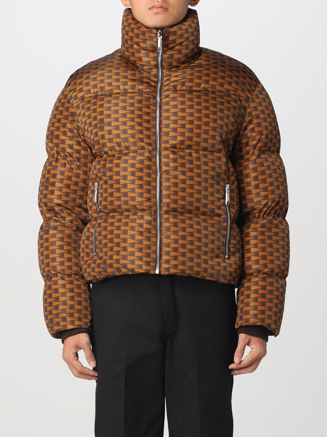 BALLY: bomber jacket in quilted nylon - Tobacco | Bally jacket ...