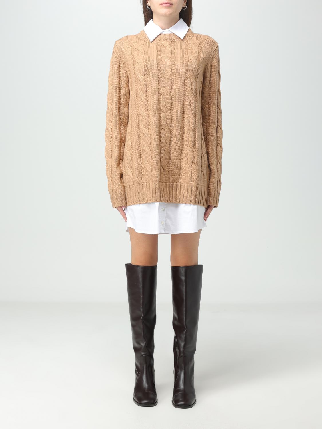 STAUD: Dress woman - Camel | Staud dress 58820028 online at GIGLIO.COM