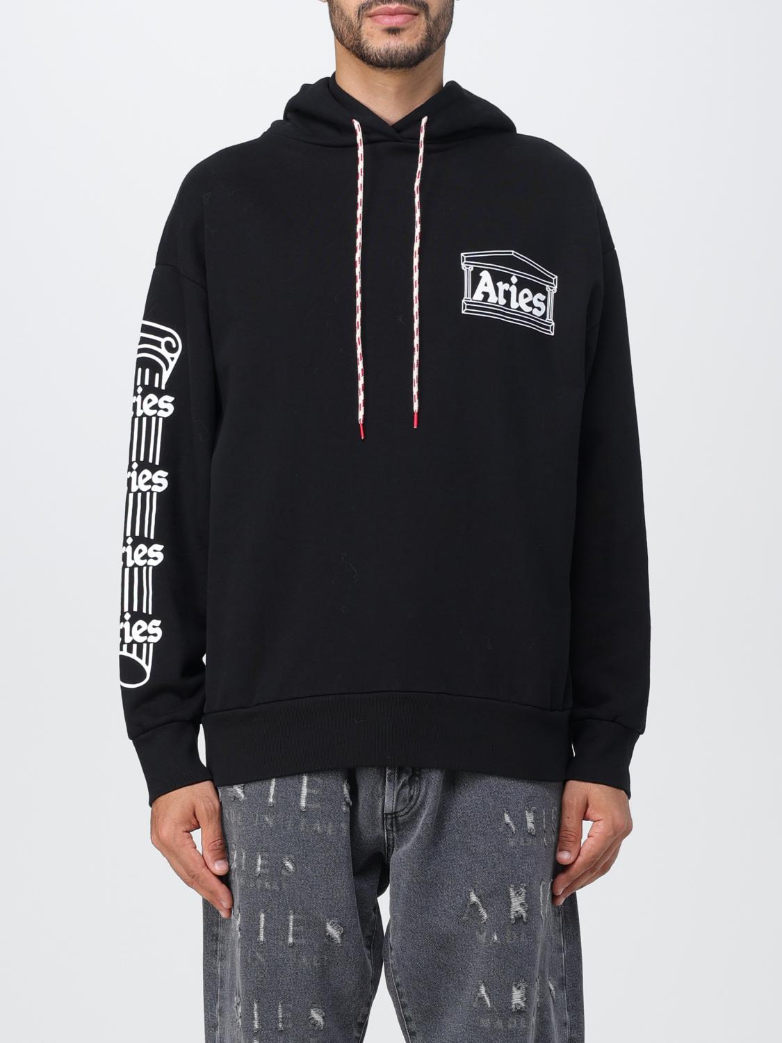 ARIES: Sweatshirt men - Black | Aries sweatshirt COAR20010 online at ...