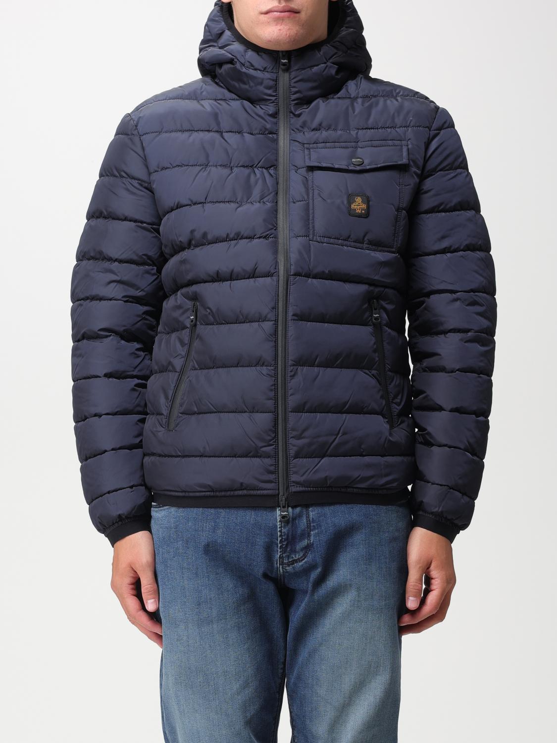 REFRIGIWEAR: Piumino con zip - Blue Navy | Giacca RefrigiWear ...