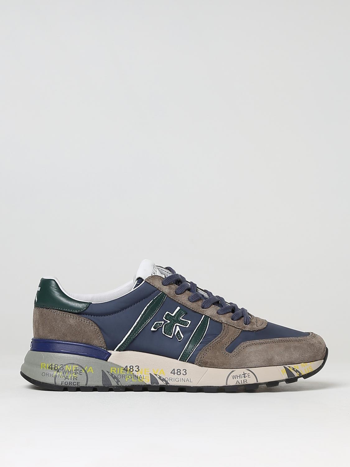 PREMIATA: Sneakers men - Green | Premiata sneakers LANDER online at ...