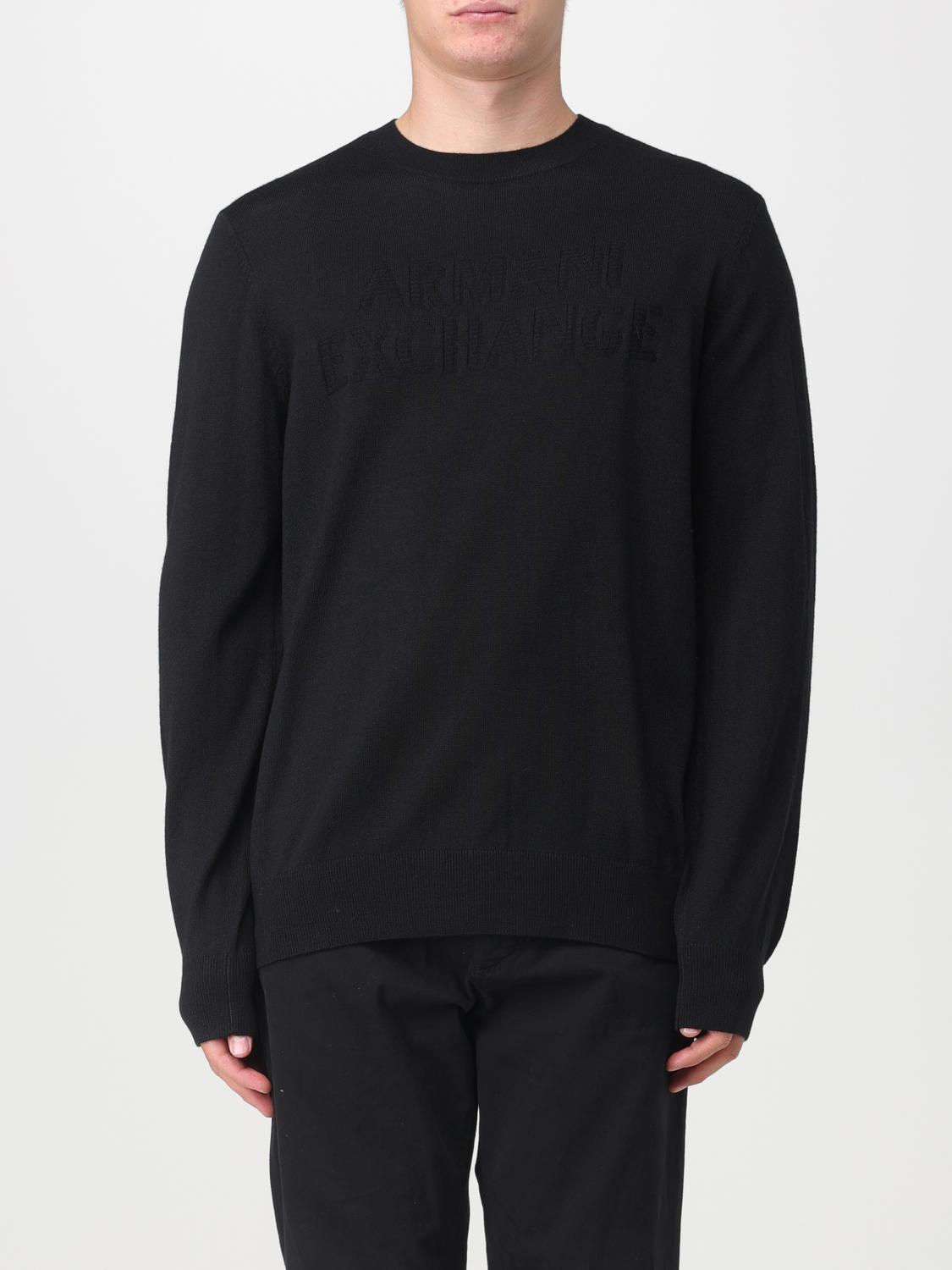 ARMANI EXCHANGE: Sweater men - Black | Armani Exchange sweater ...