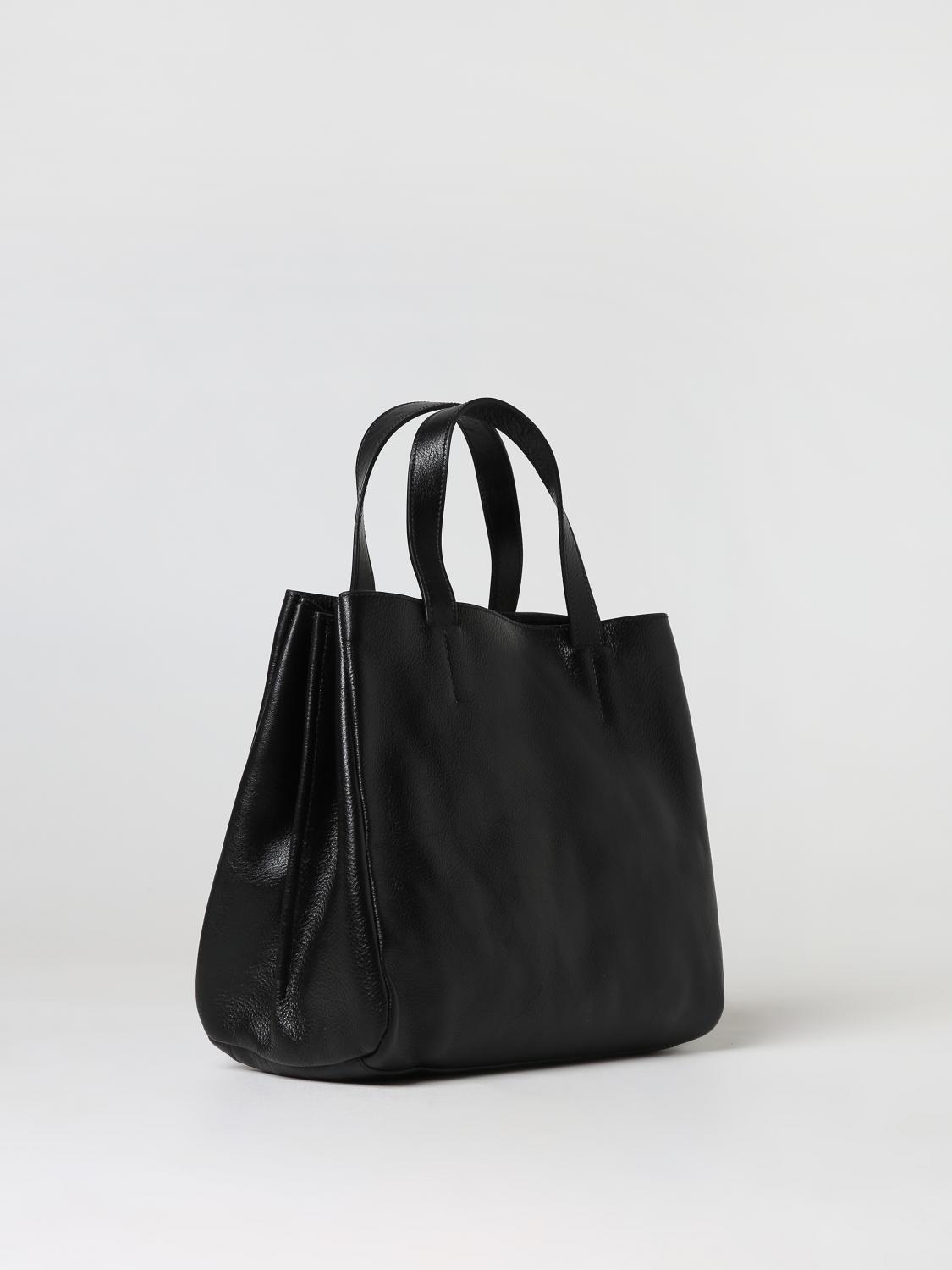 IL BISONTE: Opale bag in volonata leather - Black | Il Bisonte handbag ...