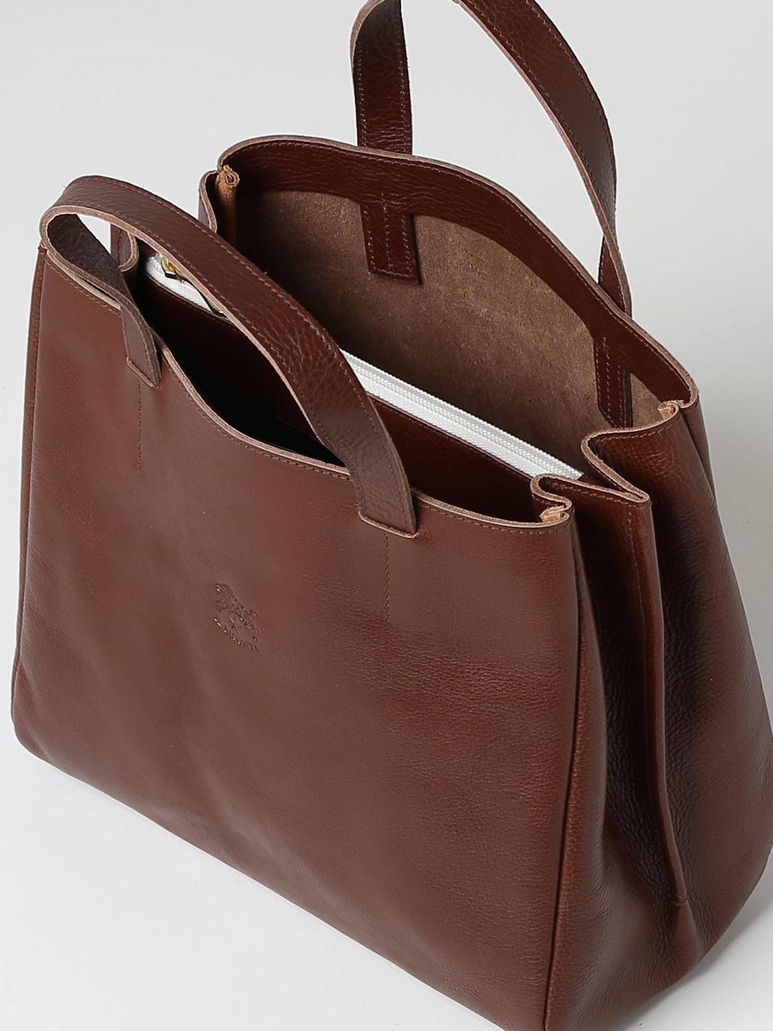 Il Bisonte Opale bag in volonata leather - Coffee | BTO133PV0001 ...