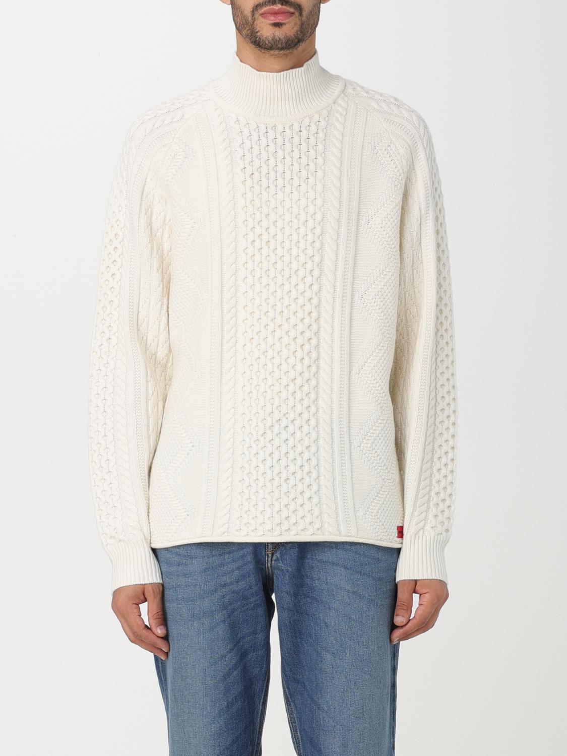 HUGO: Sweater men - Ecru | Hugo sweater 50499986 online at GIGLIO.COM