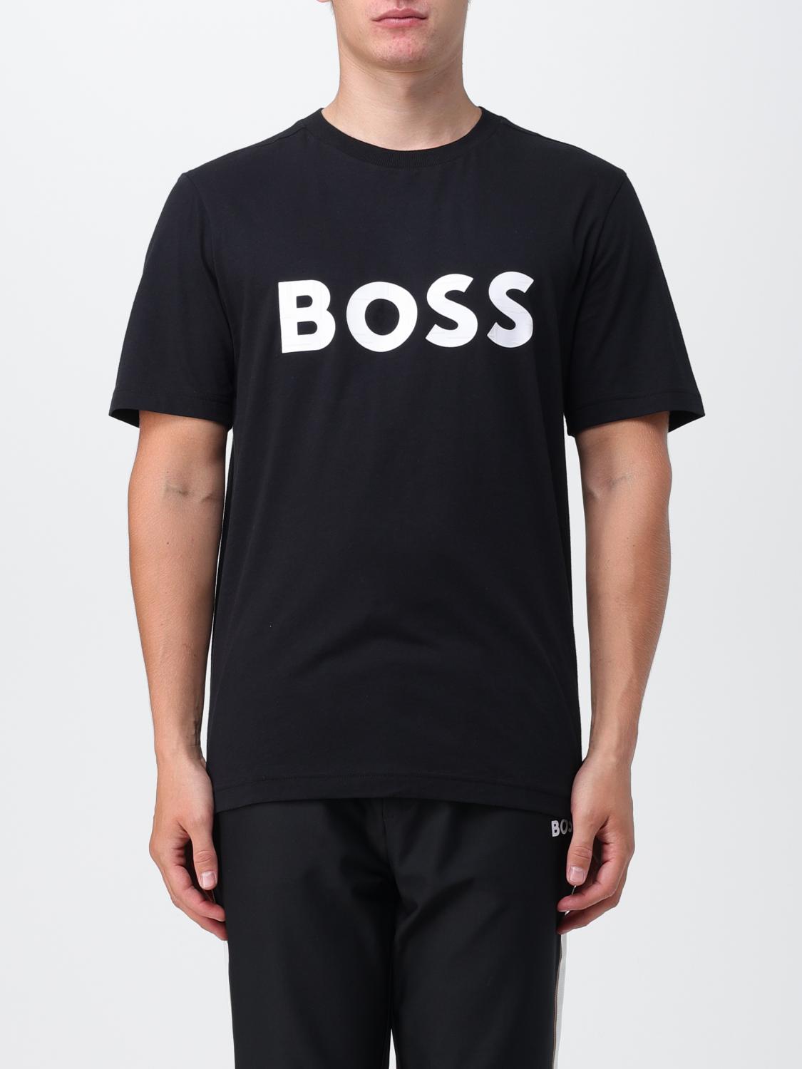 BOSS: T-shirt men - Black | Boss t-shirt 50507010 online at GIGLIO.COM