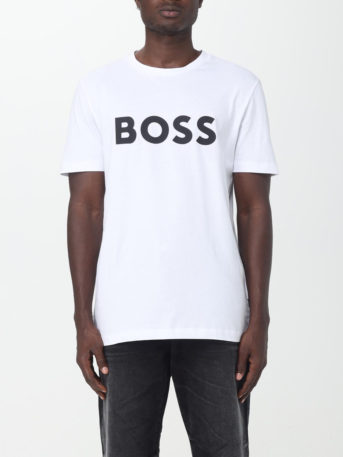 BOSS: T-shirt men - White | Boss t-shirt 50495742 online at GIGLIO.COM
