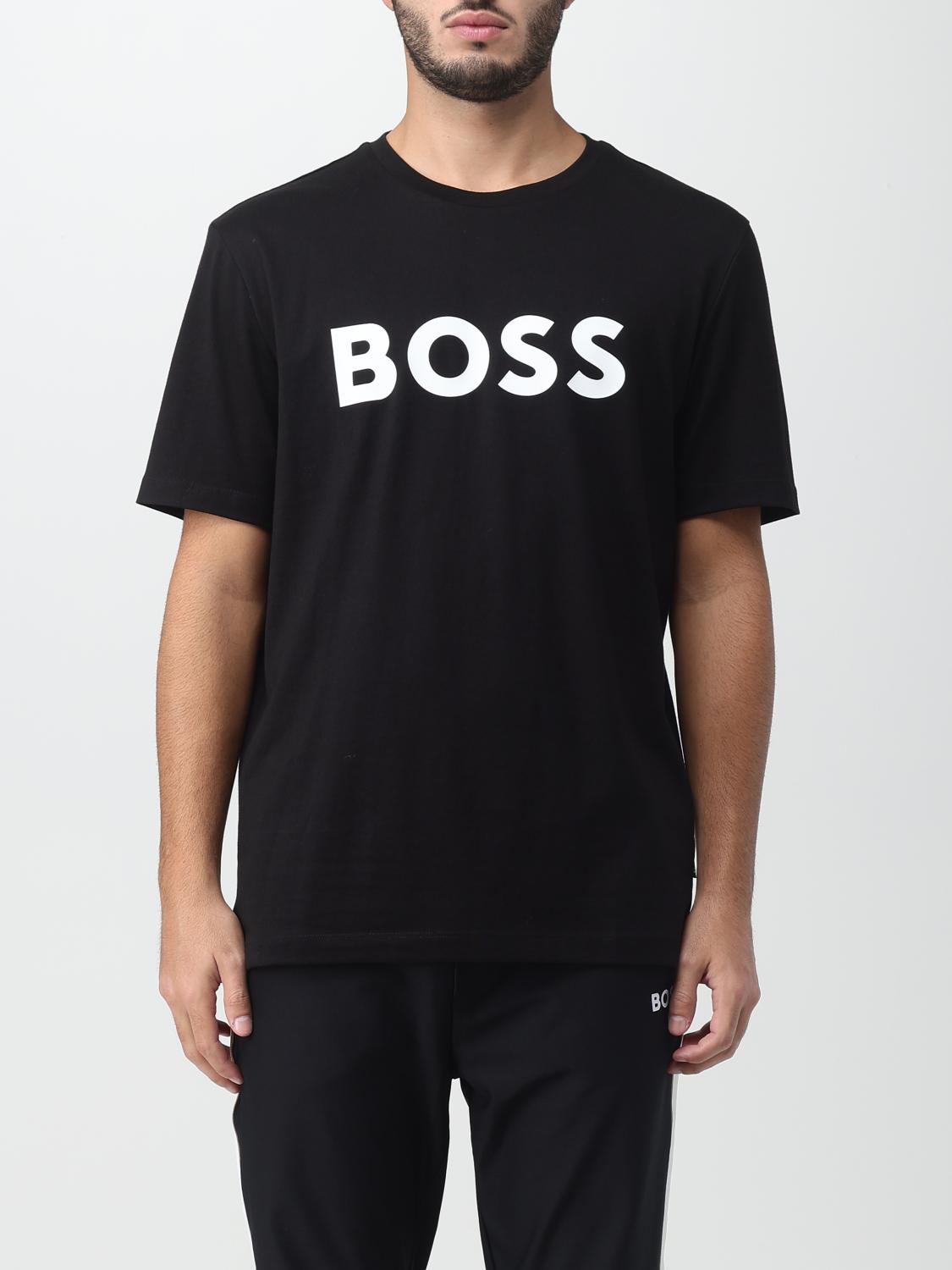 BOSS: T-shirt men - Black | Boss t-shirt 50495742 online at GIGLIO.COM