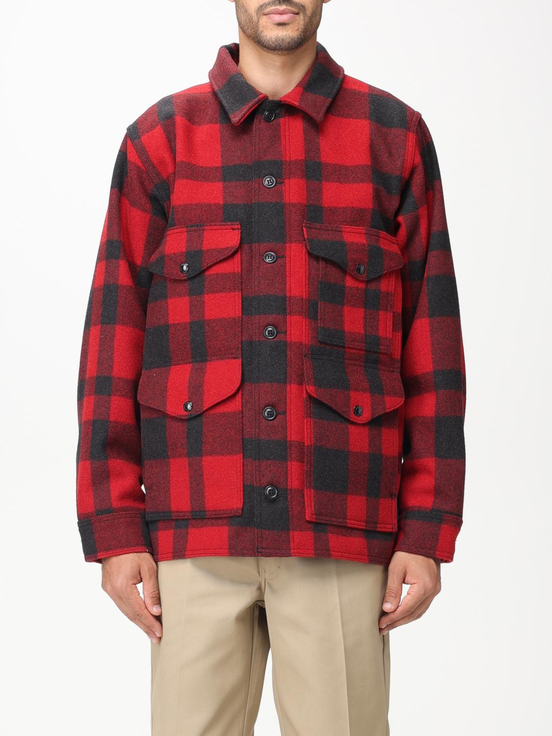FILSON: Jacket men - Red | Filson jacket FMCPS0015W0253 online at ...
