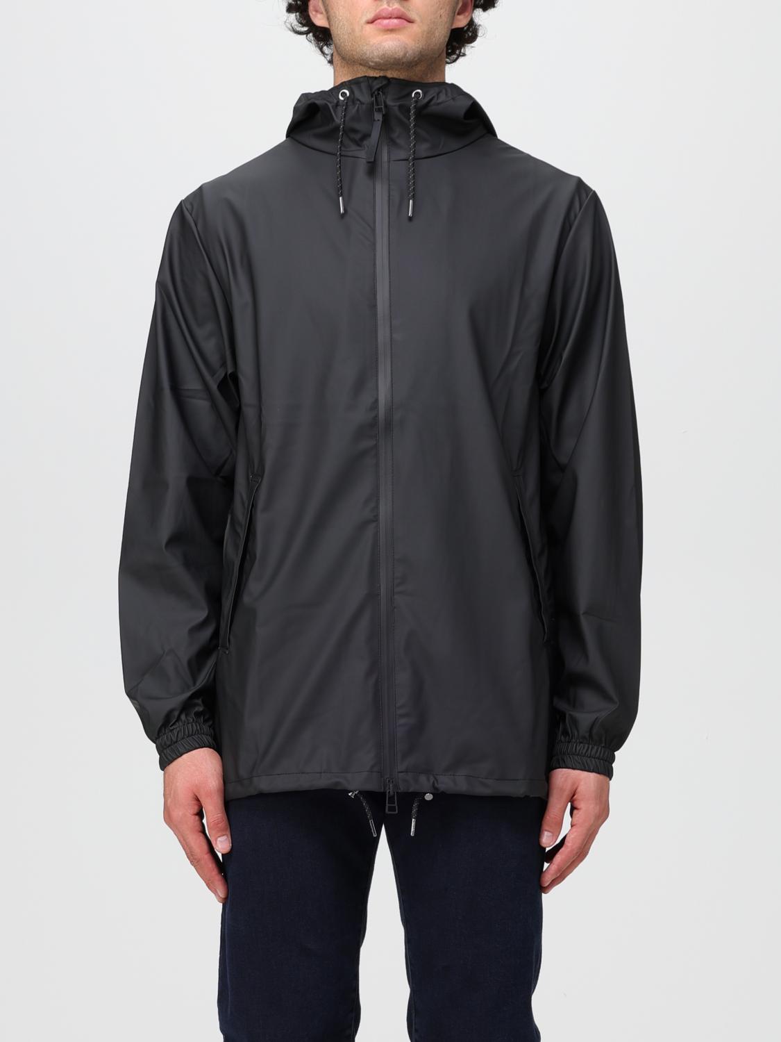 RAINS: Jacket men - Black | Rains jacket 18370 online at GIGLIO.COM