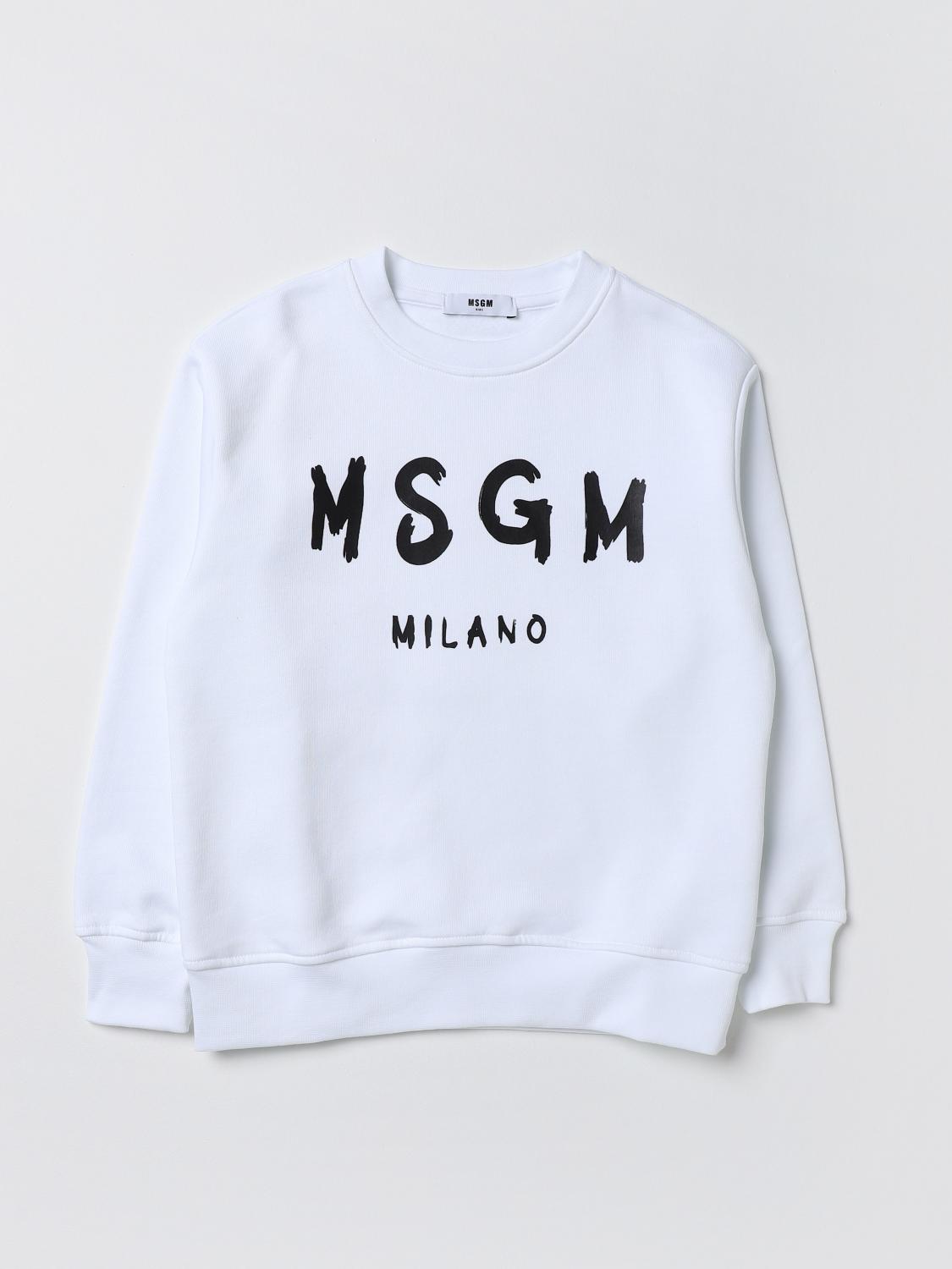 MSGM KIDS: Sweater kids - White | MSGM Kids sweater F3MSJUSW022 online ...