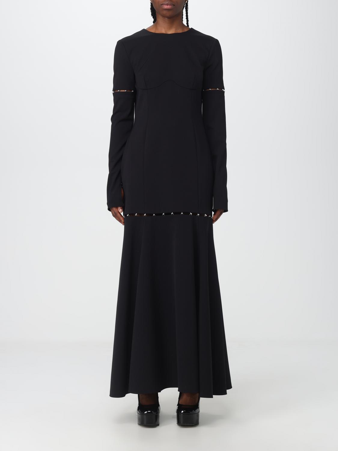 DEL CORE: Dress woman - Black | Del Core dress D003852T0565 online at ...