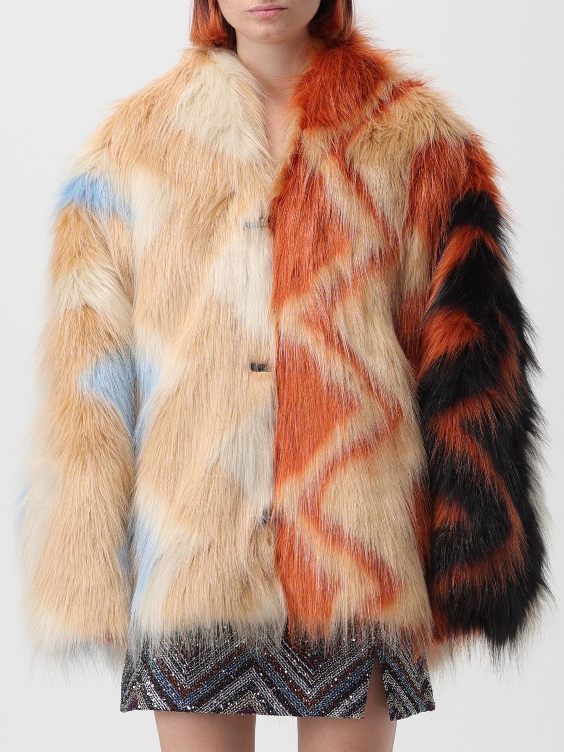 MISSONI: Coat woman - Multicolor | Missoni fur coats DS23WC1HBW00PZ ...
