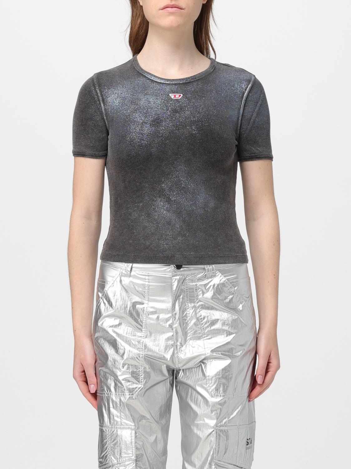 DIESEL: Sweater woman - Grey | Diesel top A121580EPAG online at GIGLIO.COM