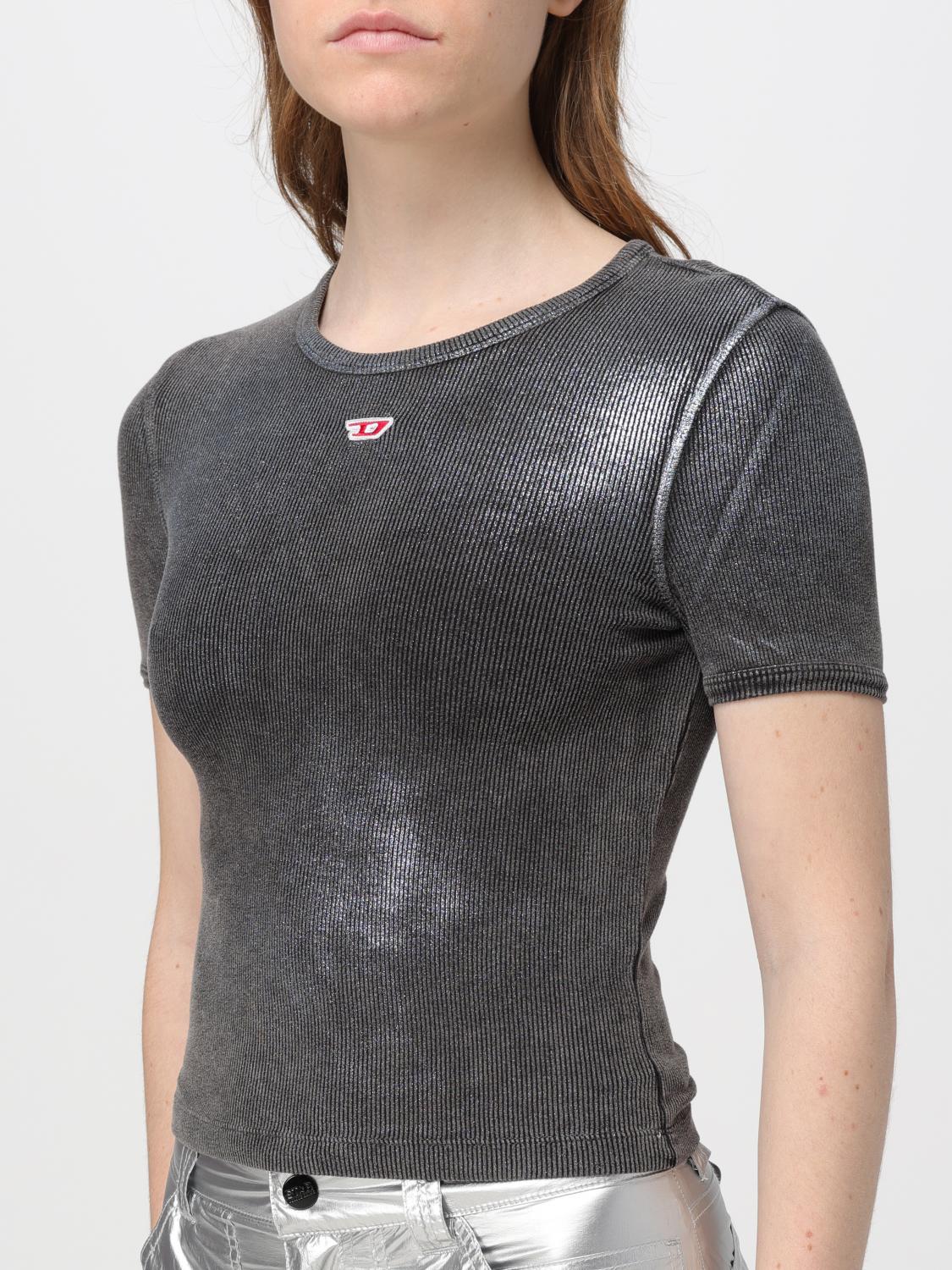 DIESEL: Sweater woman - Grey | Diesel top A121580EPAG online at GIGLIO.COM
