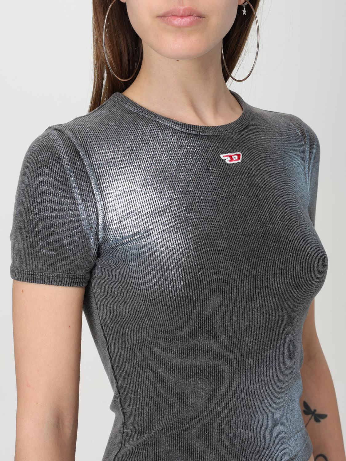 DIESEL: Sweater woman - Grey | Diesel top A121580EPAG online at GIGLIO.COM