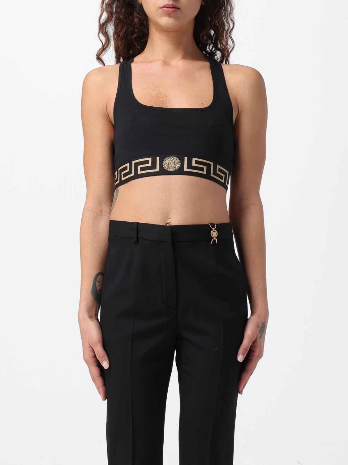 VERSACE: Top woman - Black | Versace top AUD01039A232741 online at ...