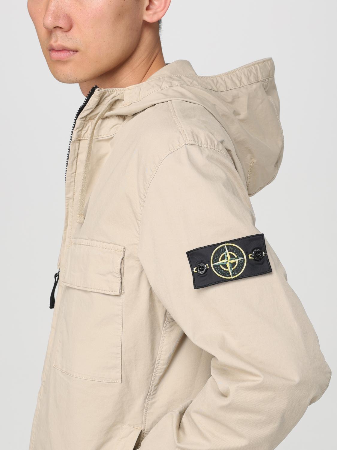 STONE ISLAND: Jacket men - Sand | Stone Island jacket 42610 online at ...