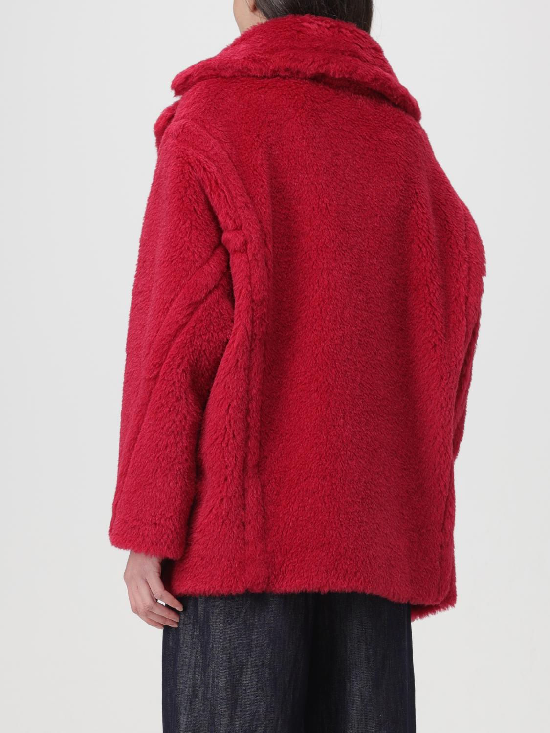 MAX MARA: Coat woman - Red | Max Mara fur coat 2411081031600 online at ...