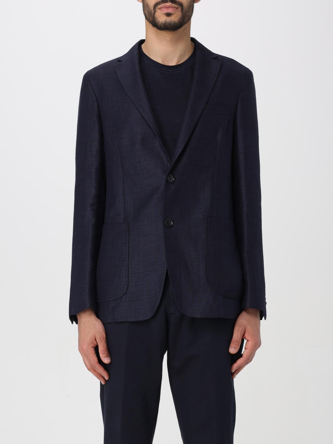 ZEGNA: Blazer men - Blue | Zegna blazer 1D7SG0749704 online at GIGLIO.COM