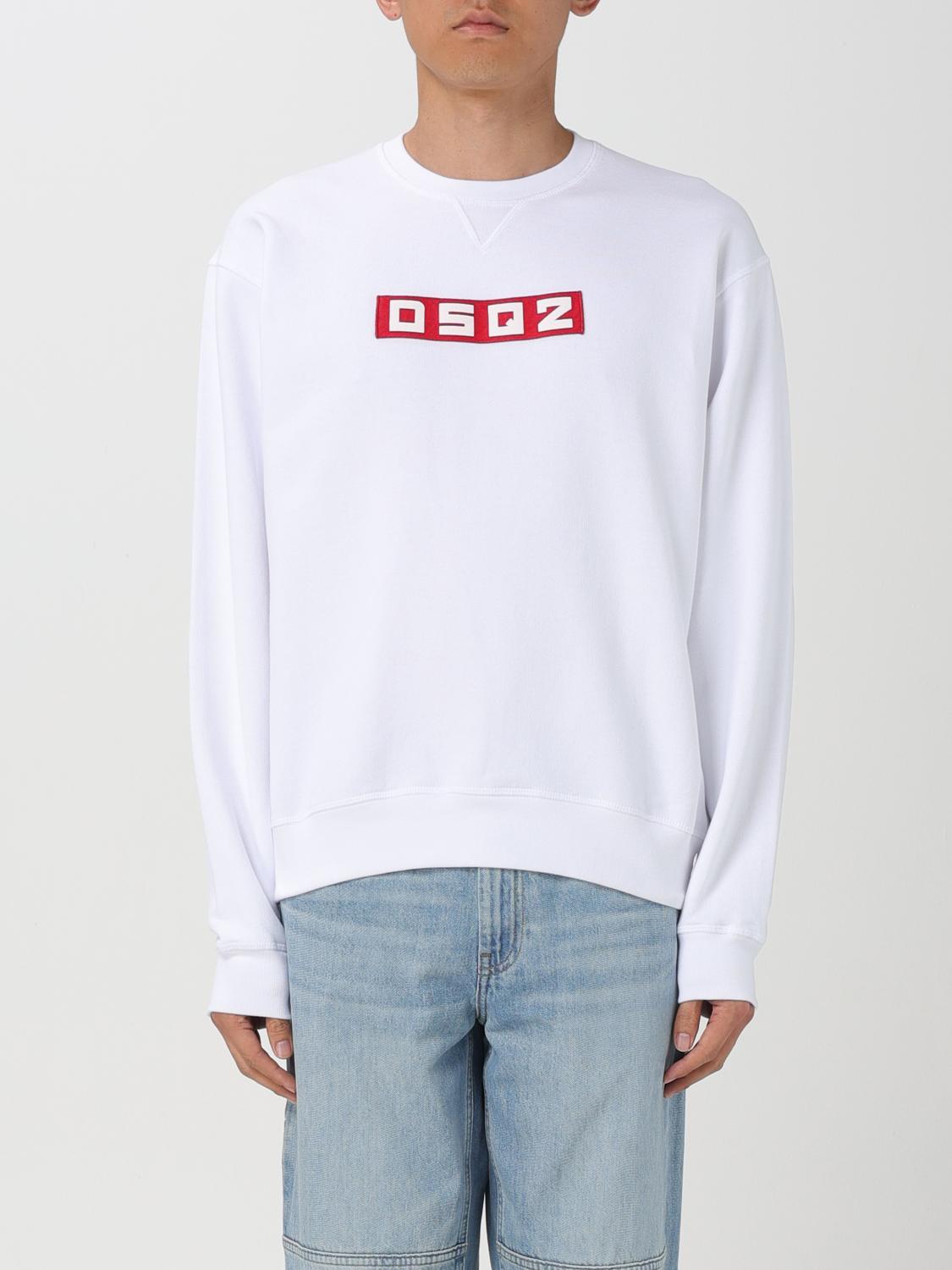 DSQUARED2: Sweatshirt men - White | Dsquared2 sweatshirt ...