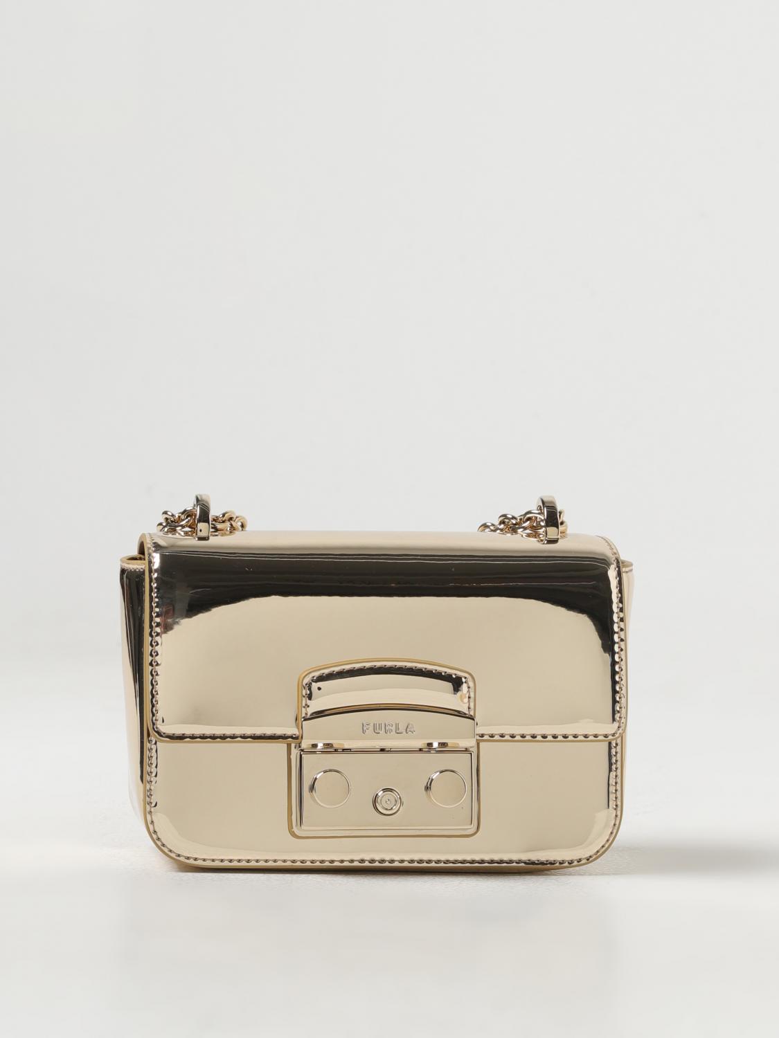 FURLA: Shoulder bag woman - Gold | Furla mini bag WB00828BX2052 online ...
