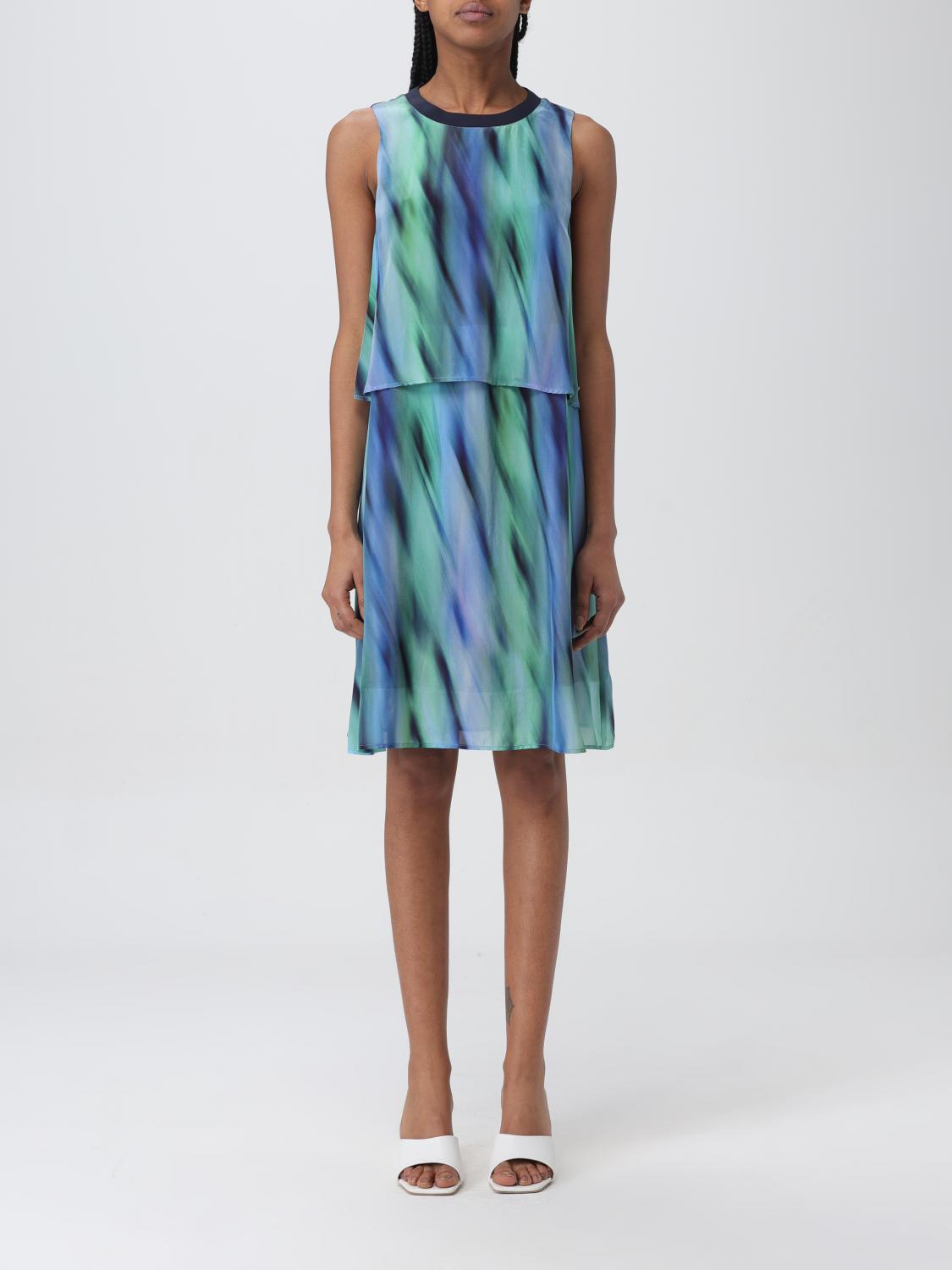 ARMANI EXCHANGE: Dress woman - Gnawed Blue | Armani Exchange dress ...