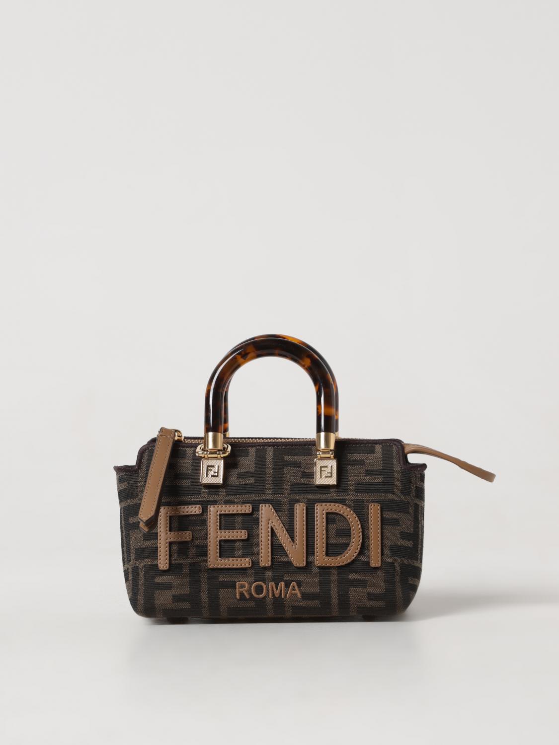 FENDI: Shoulder bag woman - Tobacco | Fendi mini bag 8BS067ANX0 online ...