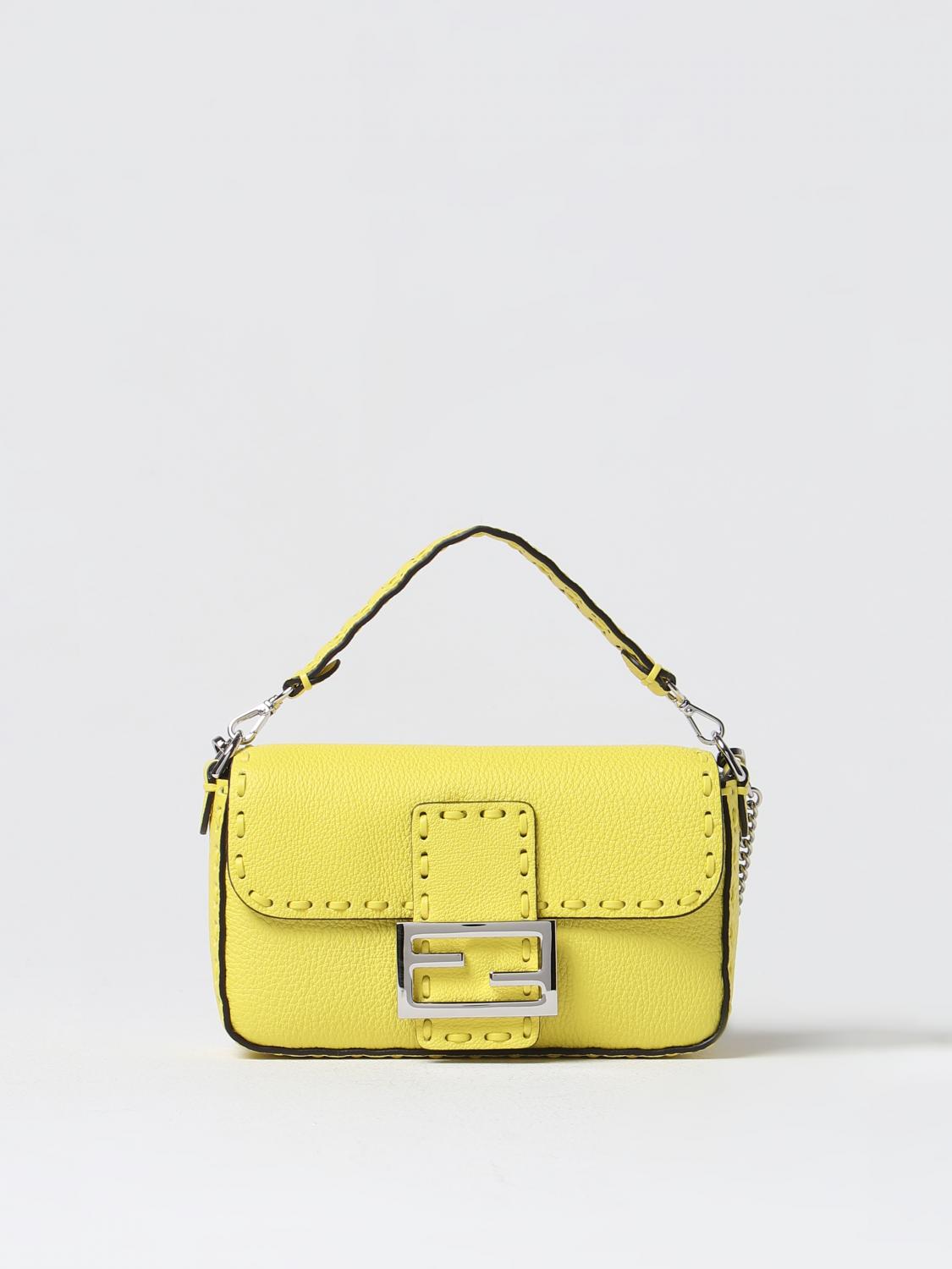 FENDI: Shoulder bag woman - Yellow | Fendi mini bag 8BS017ARBB online ...
